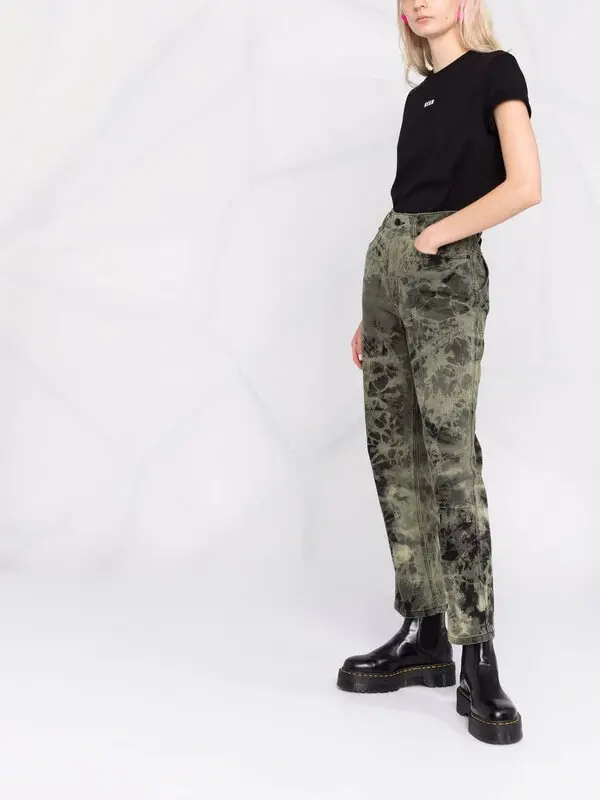 MSGM Logo-print Short-sleeved T-shirt - Black