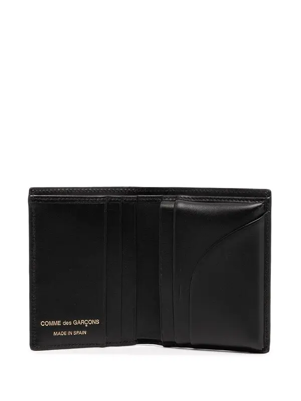 Comme Des Garçons Polka Dot-print Leather Cardholder - Black