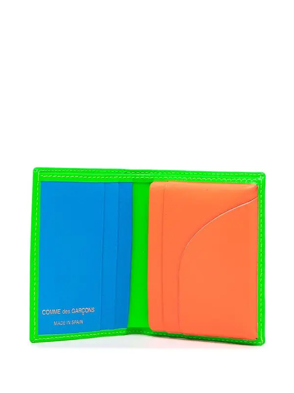 Comme Des Garçons Colour-block Cardholder Wallet