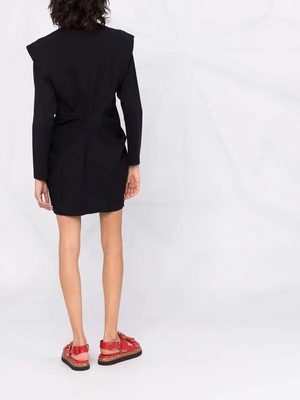 IRO PARIS V-neck Long-sleeved Mini Dress