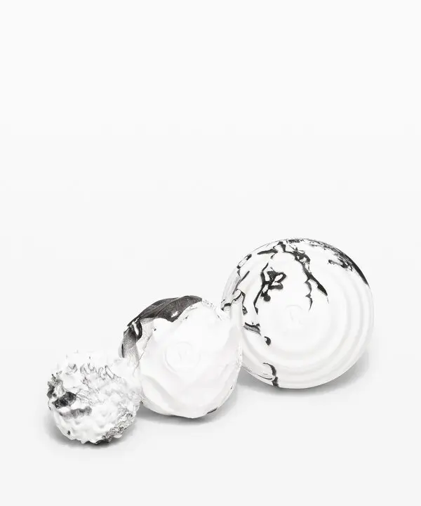 Lululemon Release And Recover Ball Set - Black/white