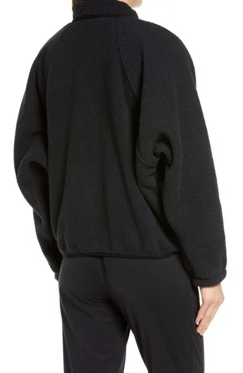 Free People Hit The Slopes Fleece Jacket - Black