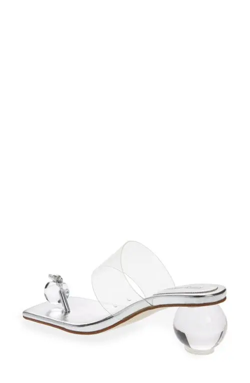 Jeffrey Campbell Latus Sandal - Silver Clear