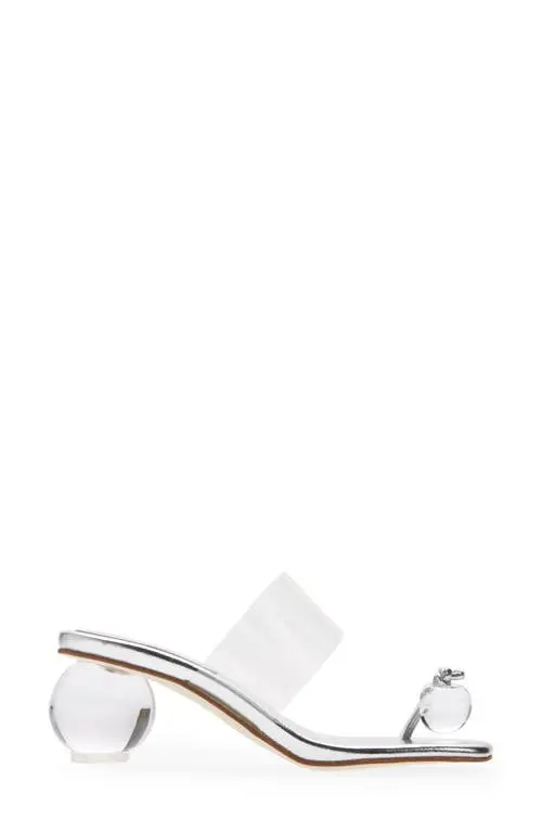 Jeffrey Campbell Latus Sandal - Silver Clear