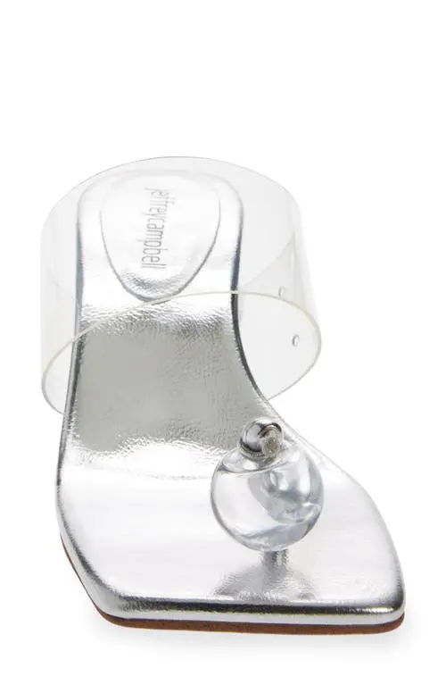 Jeffrey Campbell Latus Sandal - Silver Clear