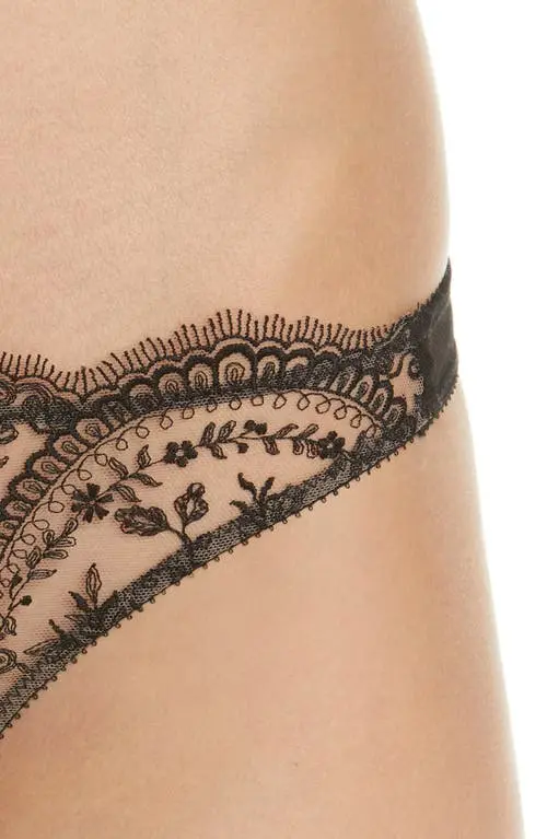 DITA VON TEESE Severine Thong - Blush/black