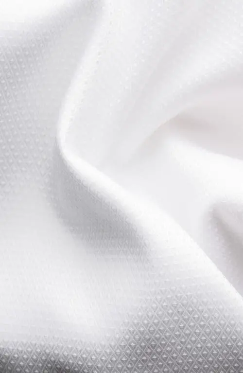 Eton Slim Fit Diamond Weave Tuxedo Shirt - White