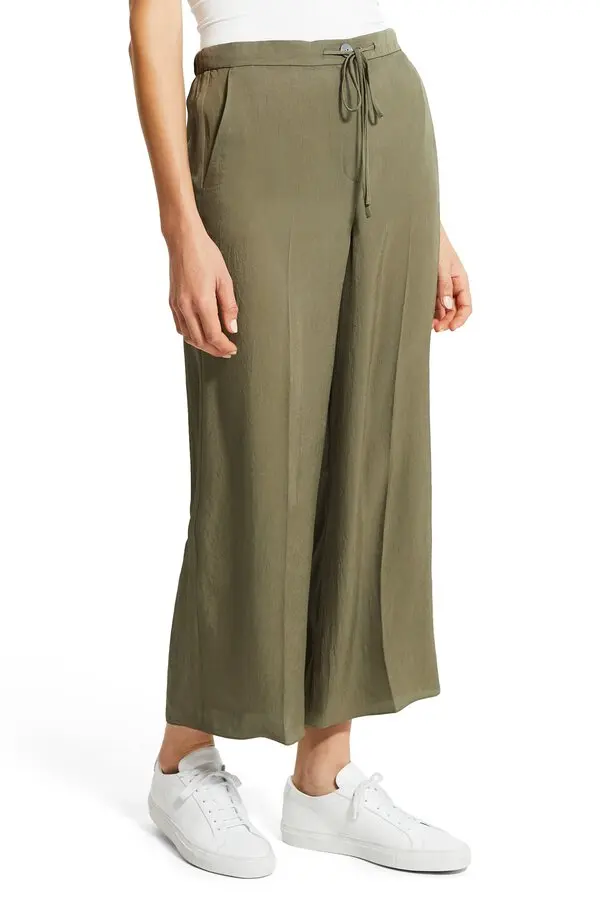 Theory Wide Leg Crop Pants