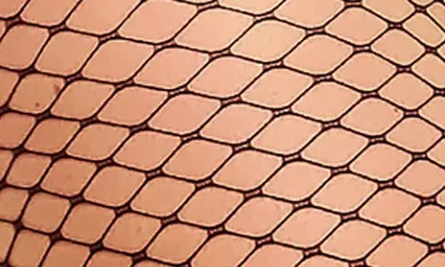 GLAMORY HOSIERY Fishnet Tights - Black