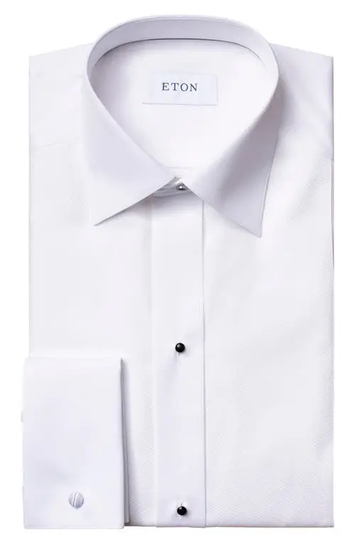 Eton Slim Fit Piqué Tuxedo Shirt
