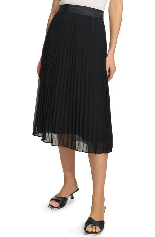 Dkny Pleated Midi Skirt