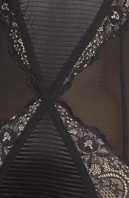 DITA VON TEESE Madame X Underwire Bustier With Garter Straps