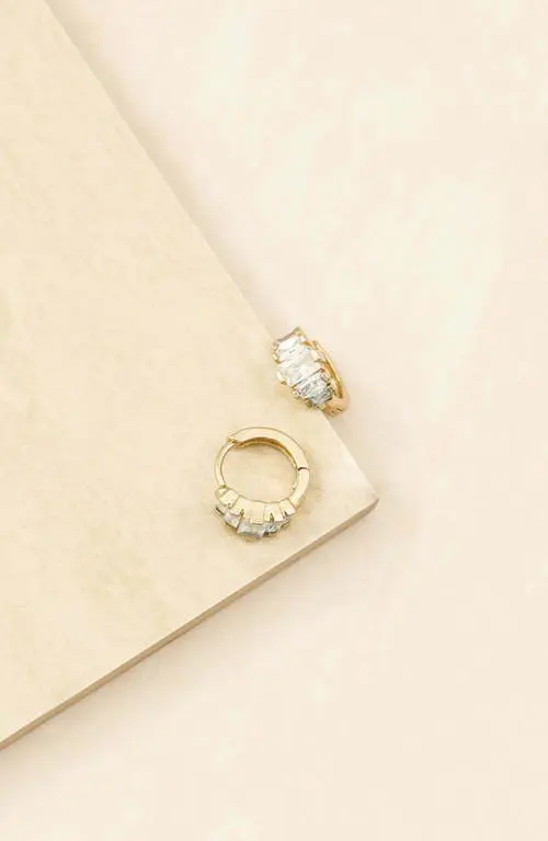 Ettika Crystal Huggie Earrings