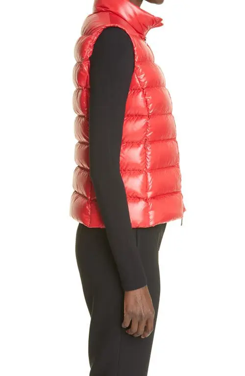 Moncler Ghany Water Resistant Puffer Vest - Red