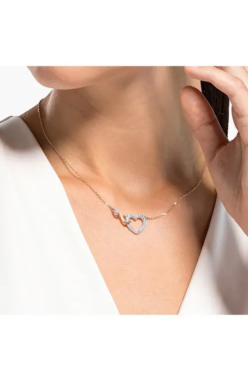 SWAROVSKI Hyperbola Heart Necklace - Crystal