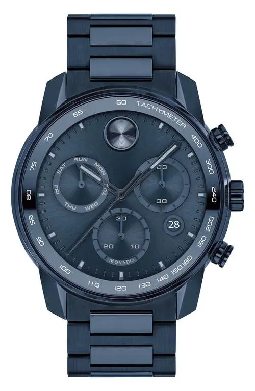 Movado Bold Verso Chronograph Bracelet Watch - Blue