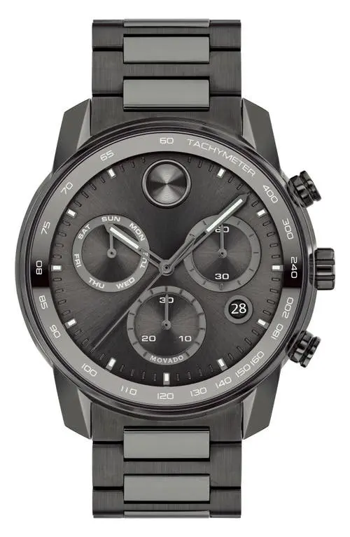 Movado Bold Verso Chronograph Bracelet Watch - Gray Dial