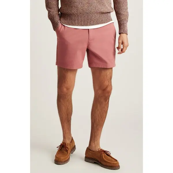 Bonobos Washed Stretch Cotton Chino Shorts - Withered Rose