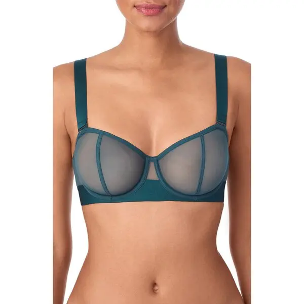 Dkny Sheers Strapless Underwire Bra - Dark Sea