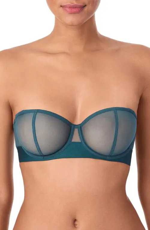 Dkny Sheers Strapless Underwire Bra - Dark Sea