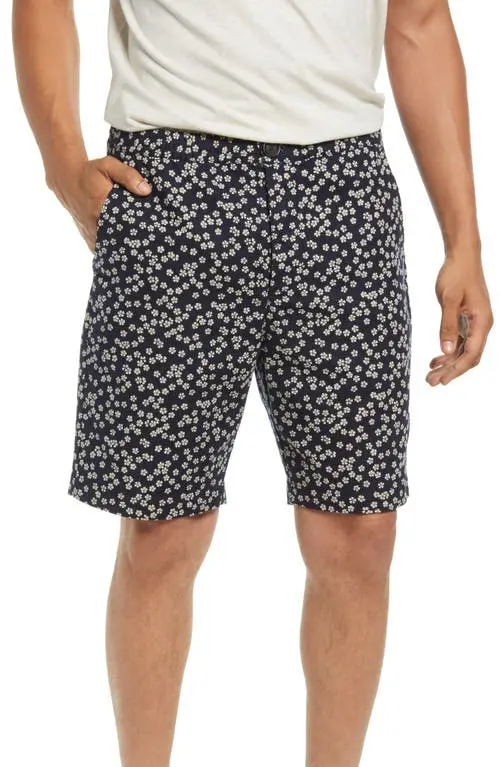 Oliver Peoples Floral Cotton Shorts - Navy