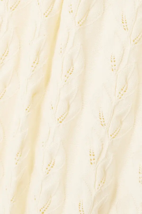 HOLZWEILER Nim Pointelle-knit Cotton Midi Dress