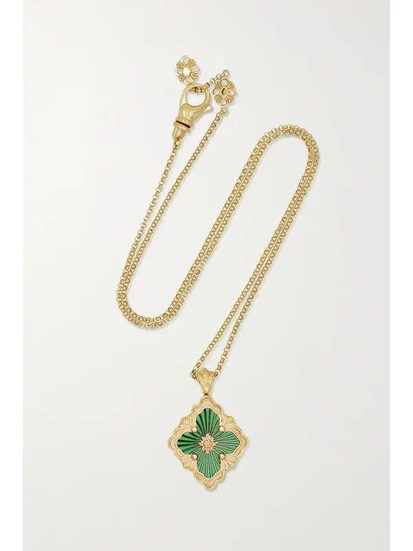 Buccellati Opera Tulle 18-karat And Enamel Necklace