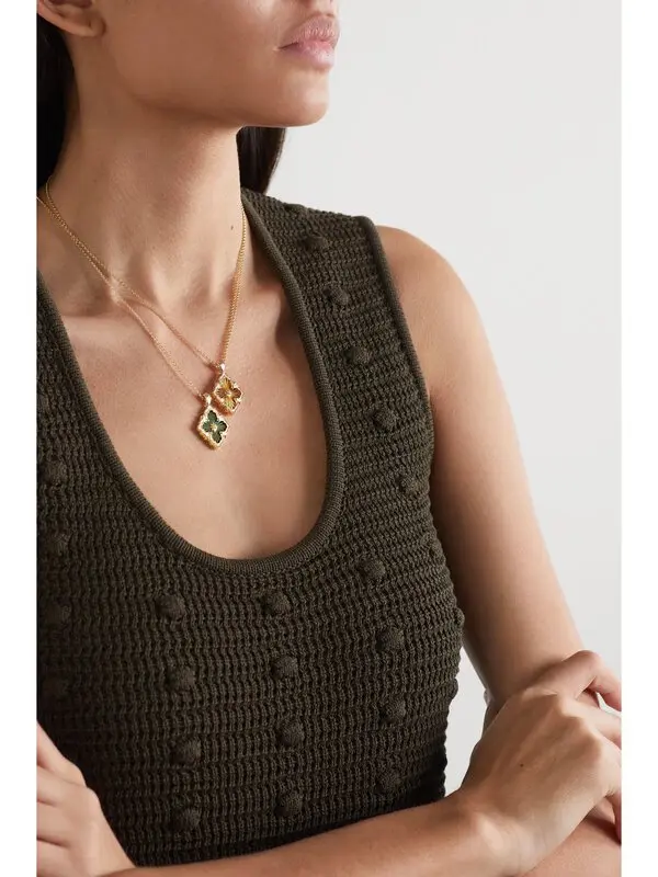 Buccellati Opera Tulle 18-karat And Enamel Necklace