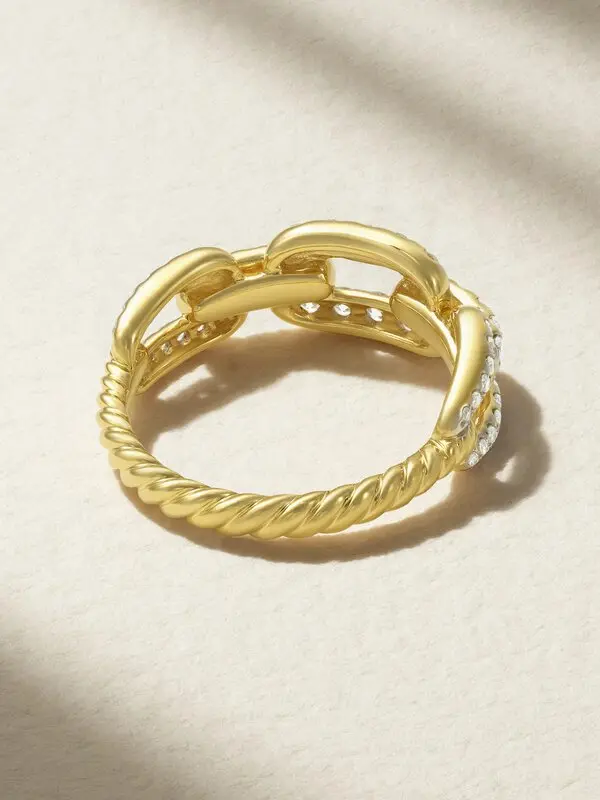 David Yurman Stax 18-karat Diamond Ring
