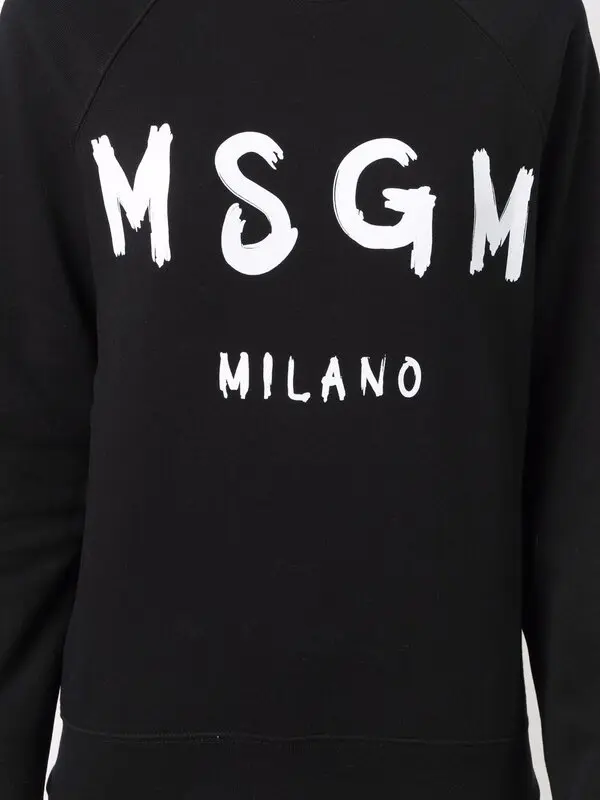 MSGM Logo-print Sweatshirt - Black