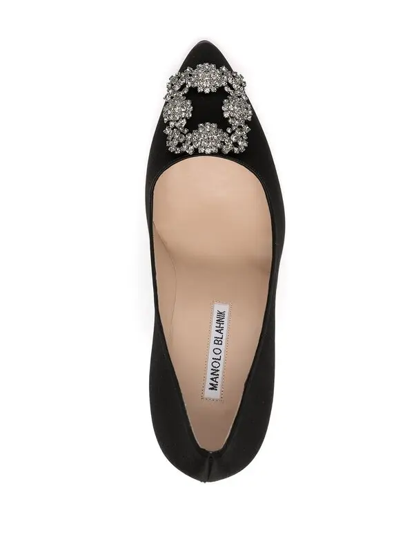 Manolo Blahnik Hangisi 105mm Pumps - Black