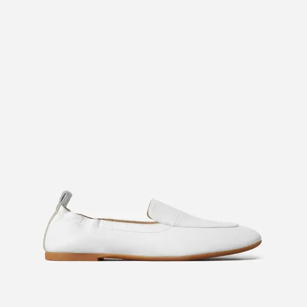Everlane Leather Day Loafers White Editorialist