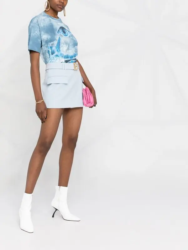 Balmain B Buckle Wrap Mini-skirt