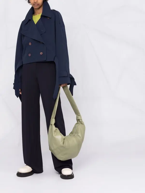 Acne Studios Cropped Trench Jacket - Blue | Editorialist