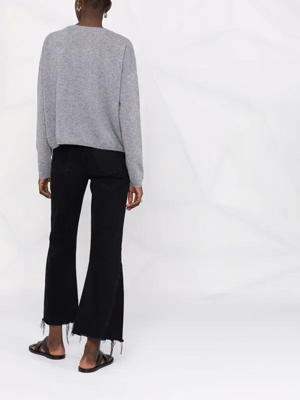 LISA YANG V-neck Cashmere Cardigan - Grey