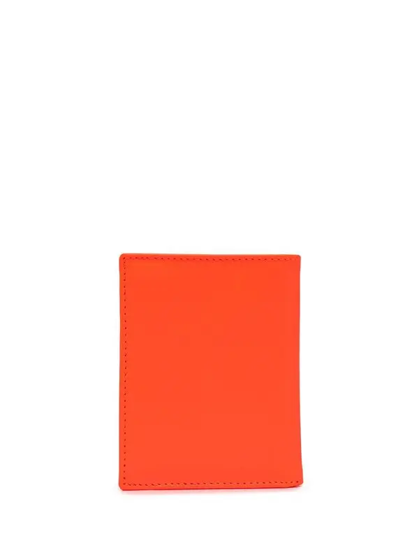 Comme Des Garçons Colour-block Cardholder Wallet - Orange