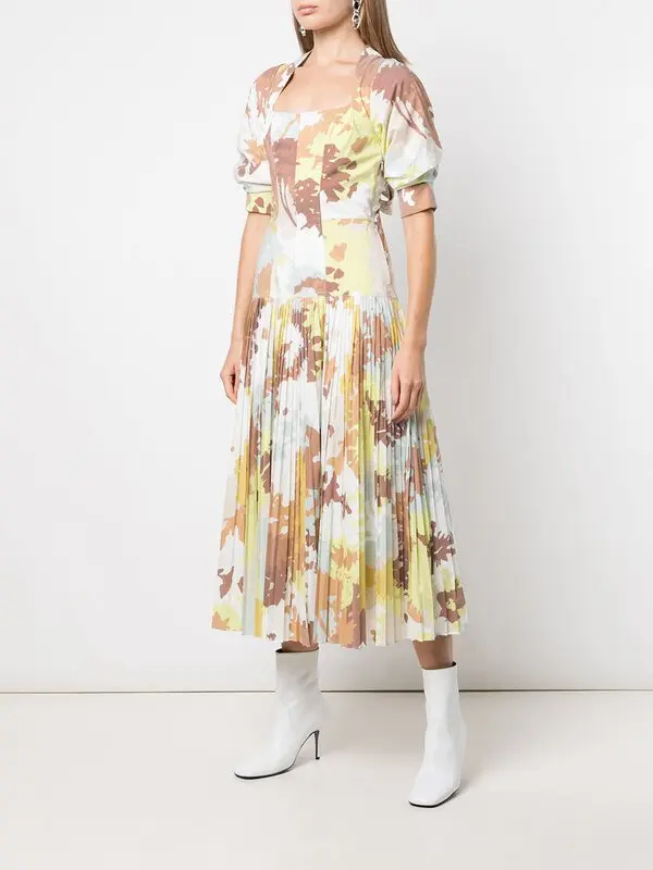 Simkhai Iva Abstract-print Dress