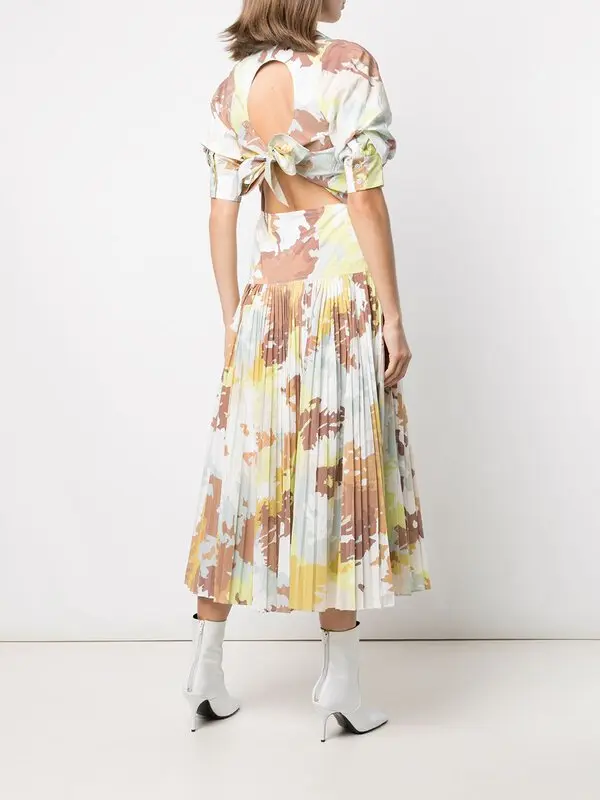 Simkhai Iva Abstract-print Dress