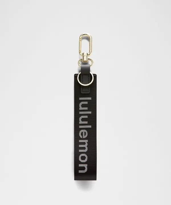 Lululemon Never Lost Keychain - Black/white/gold