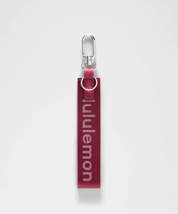Lululemon Never Lost Keychain - Raspberry Rave/dreamy Blue/silver