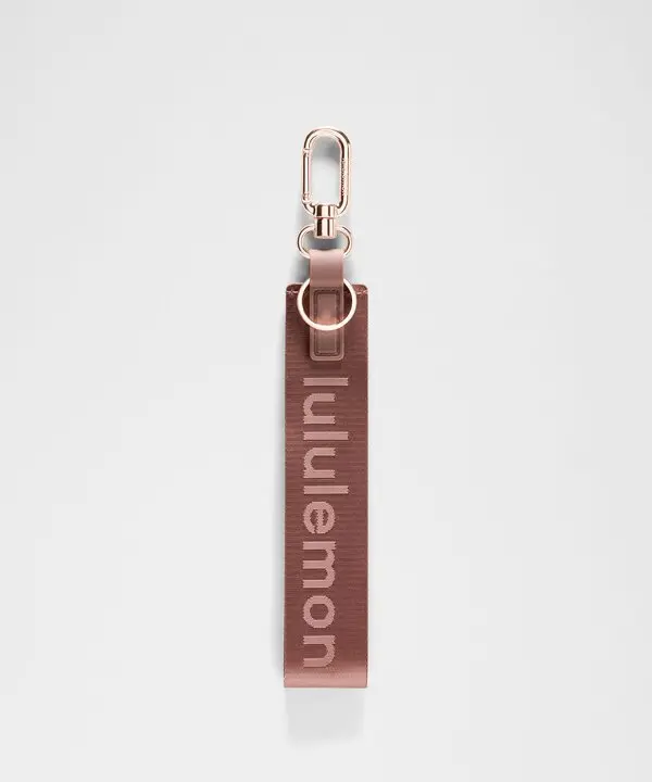 Lululemon Never Lost Keychain - Red Clay/tea Rose
