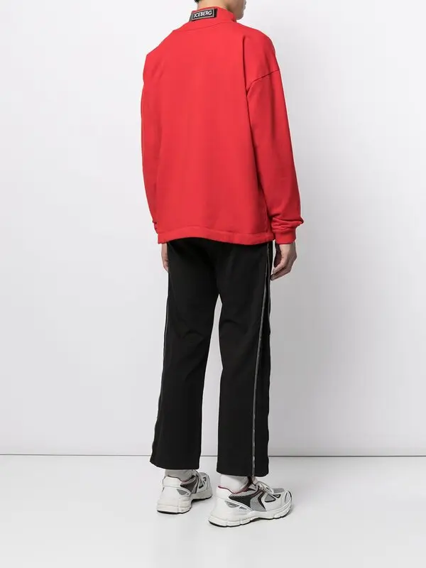 Iceberg Logo-patch Cotton-blend Sweatshirt