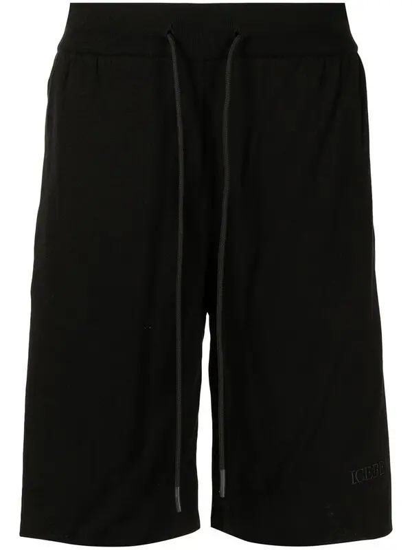 Iceberg Drawstring-waist Track Shorts