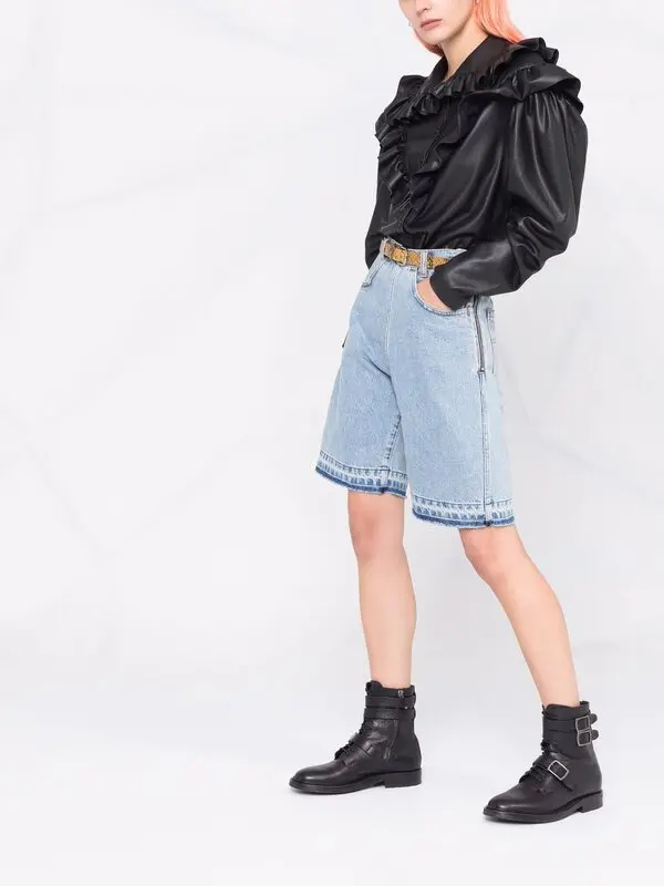 Philosophy Di Lorenzo Serafini Wide-leg Denim Shorts