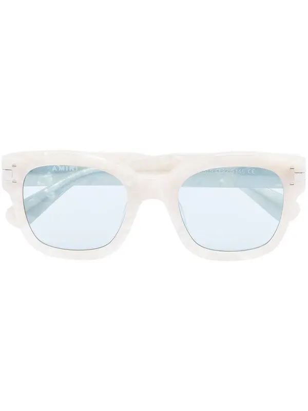 Amiri Square-frame Sunglasses - White