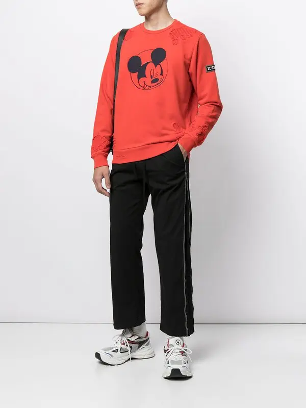 Iceberg Elasticated-waist Cotton-blend Trousers