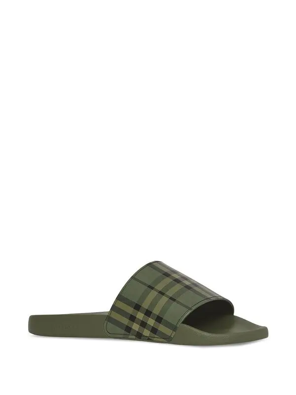 Burberry Check Print Slides