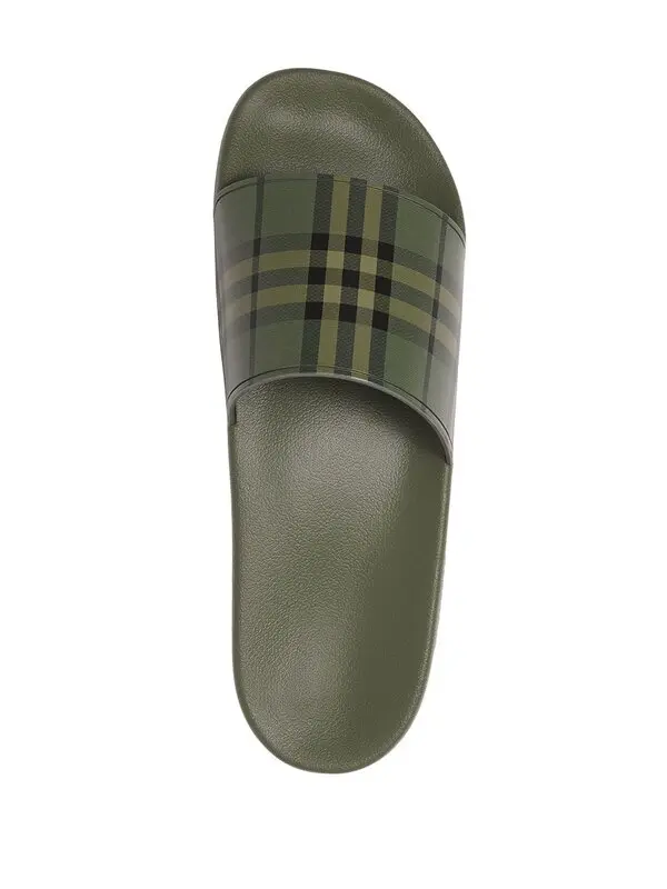 Burberry Check Print Slides