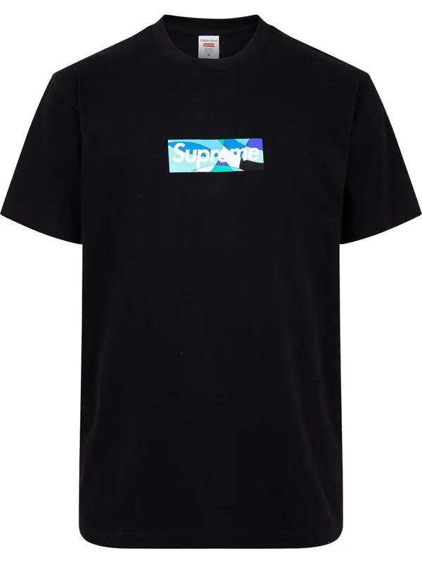 Supreme X Emilio Pucci Box Logo T-shirt - Black