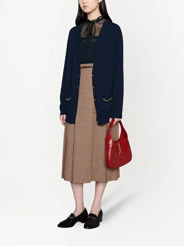 Gucci Chain-trim Button-front Knitted Cardigan